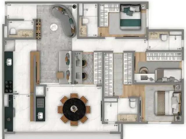 Apartamento para Venda em São Paulo/SP Vila Regente Feijó 4 Quartos
