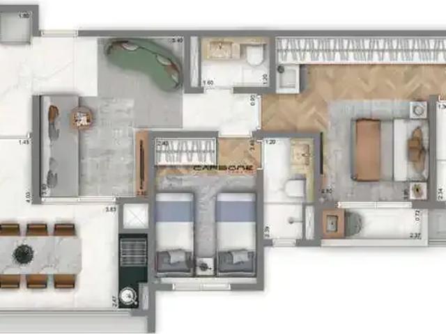 Apartamento para Venda em São Paulo/SP Vila Regente Feijó 2 Quartos
