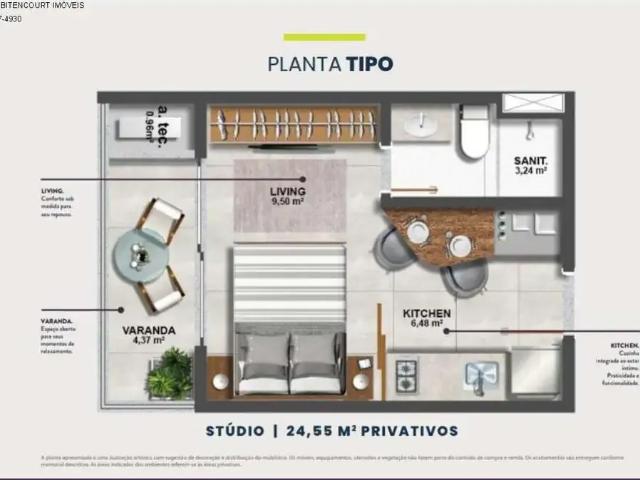 Apartamento para Venda em Salvador/BA Caminho das Árvores 1 Quartos