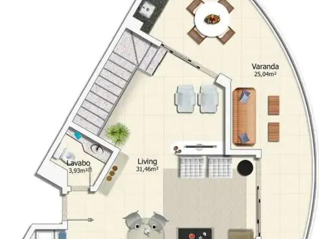 Apartamento para Venda em Salvador/BA Caminho das Árvores 1 Quartos