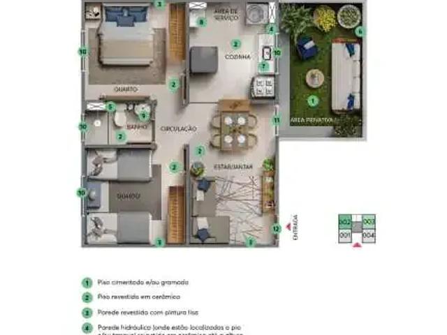 Apartamento para Venda em Salvador/BA Alphaville II 2 Quartos