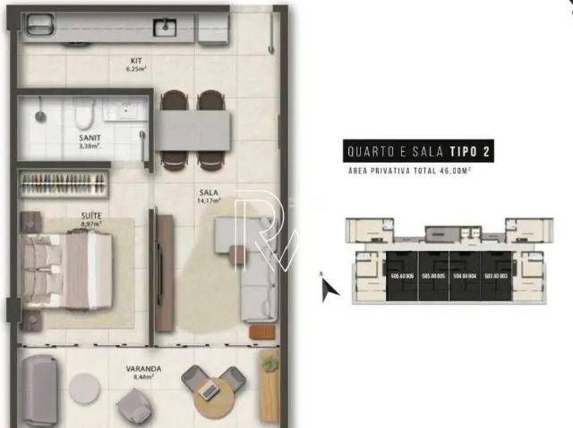 Apartamento para Venda em Salvador/BA Rio Vermelho 1 Quartos