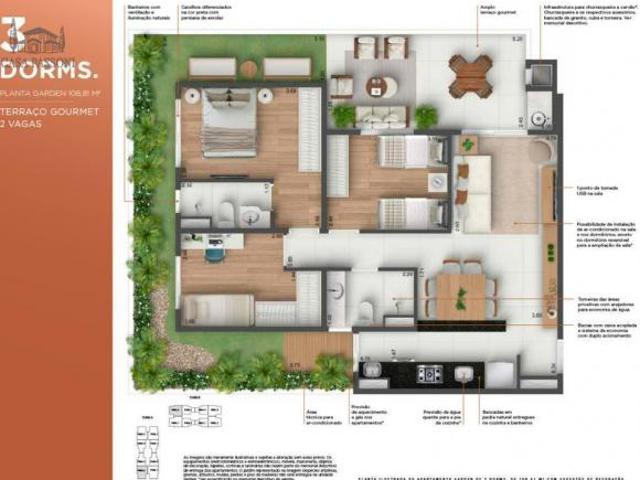 Apartamento para venda em Santa Terezinha de 80.12m² com 3 Quartos, 1 Suite e 2 Garagens
