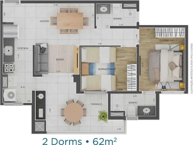 Apartamento para Venda em Santo André/SP Campestre 2 Quartos