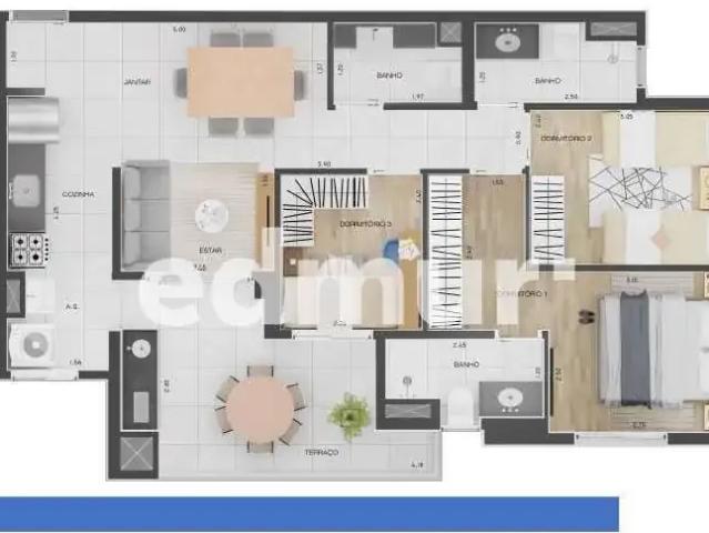 Apartamento para Venda em Santo André/SP Campestre 3 Quartos