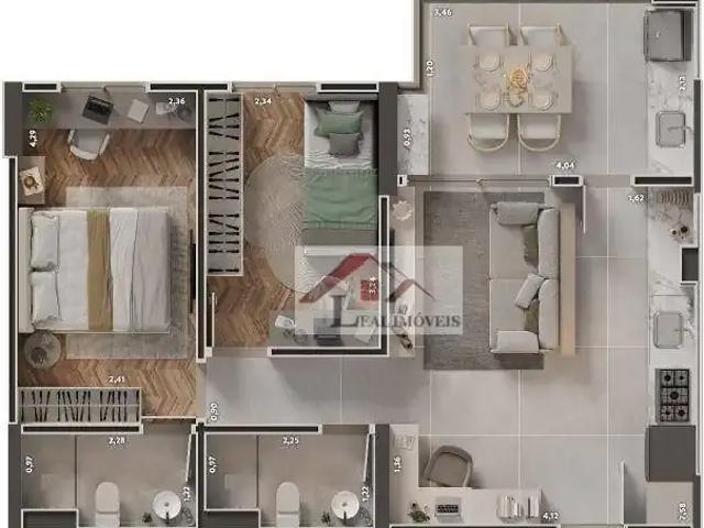 Apartamento para Venda em Santo André/SP Paraíso 2 Quartos