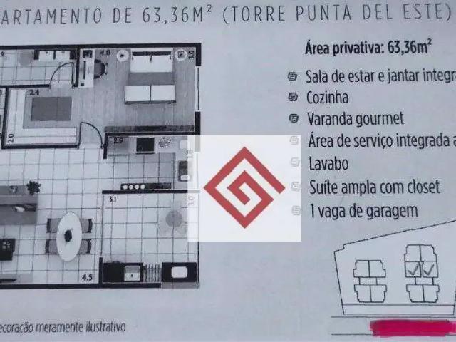 Apartamento para Venda em Santo André/SP Parque das Nações 2 Quartos