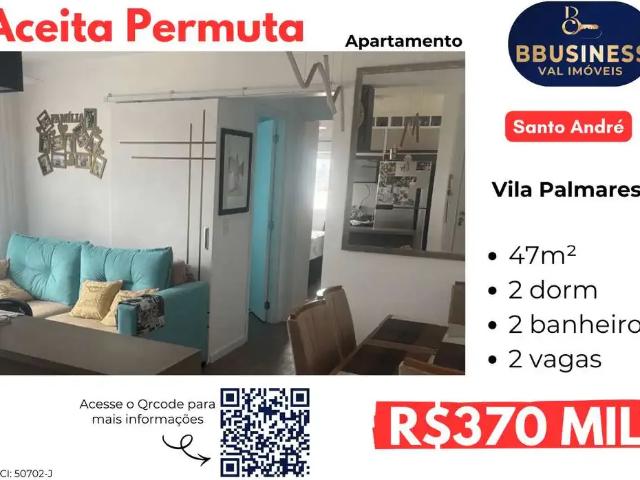 Apartamento para Venda em Santo André/SP Vila Palmares 2 Quartos