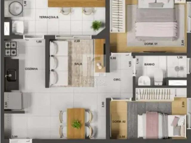 Apartamento para Venda em Santo André/SP Vila Pires 2 Quartos