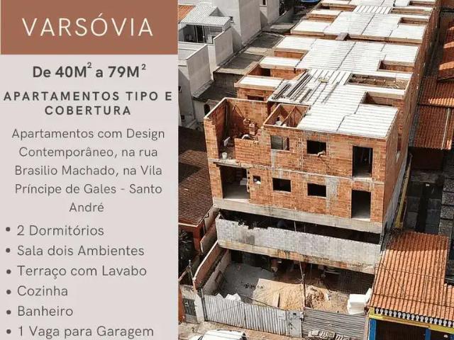 Apartamento para Venda em Santo André/SP Vila Príncipe de Gales 2 Quartos