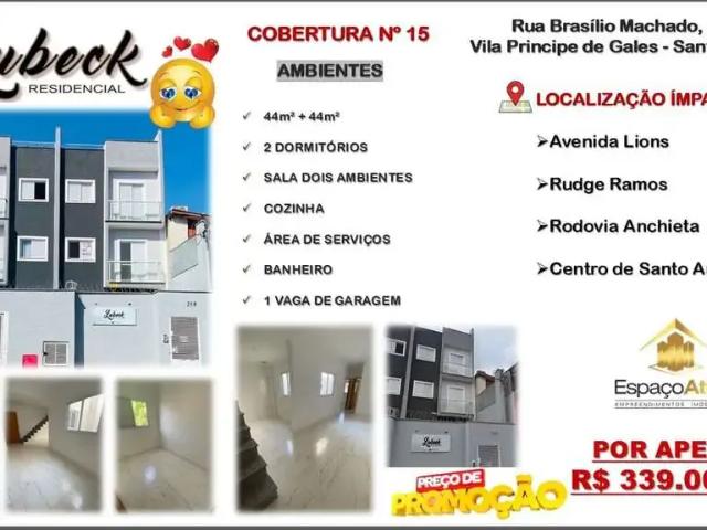 Apartamento para Venda em Santo André/SP Vila Príncipe de Gales 2 Quartos