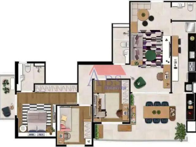 Apartamento para Venda em Santos/SP Aparecida 3 Quartos