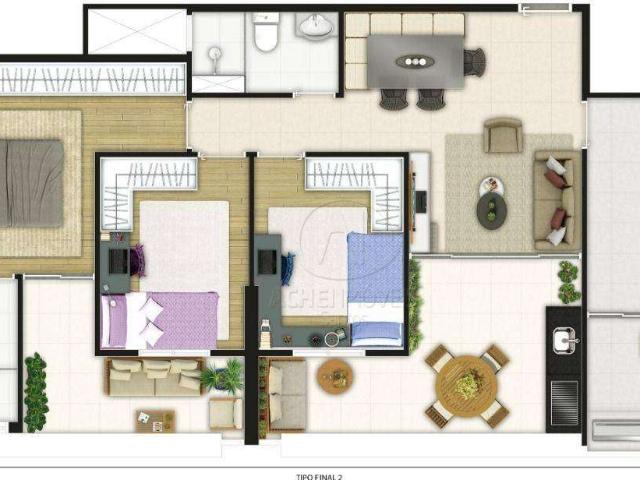 Apartamento para Venda em Santos/SP Boqueirão 3 Quartos