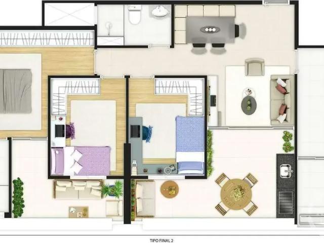 Apartamento para Venda em Santos/SP Boqueirão 3 Quartos