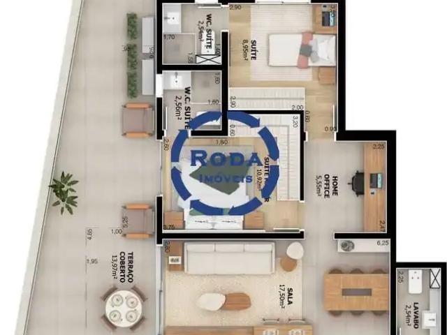 Apartamento para Venda em Santos/SP Boqueirão 3 Quartos