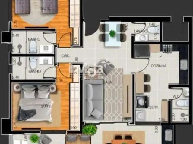 Apartamento para Venda em Santos/SP Embaré 2 Quartos