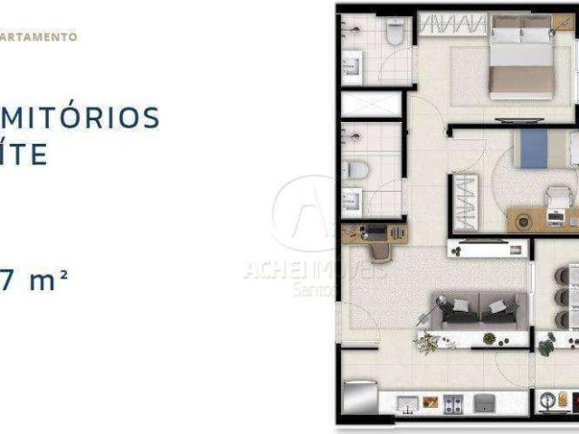 Apartamento para Venda em Santos/SP Encruzilhada 2 Quartos