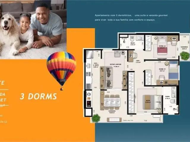 Apartamento para Venda em Santos/SP Encruzilhada 3 Quartos