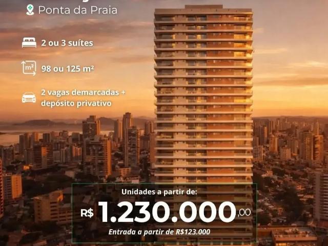 Apartamento para Venda em Santos/SP Ponta da Praia 2 Quartos