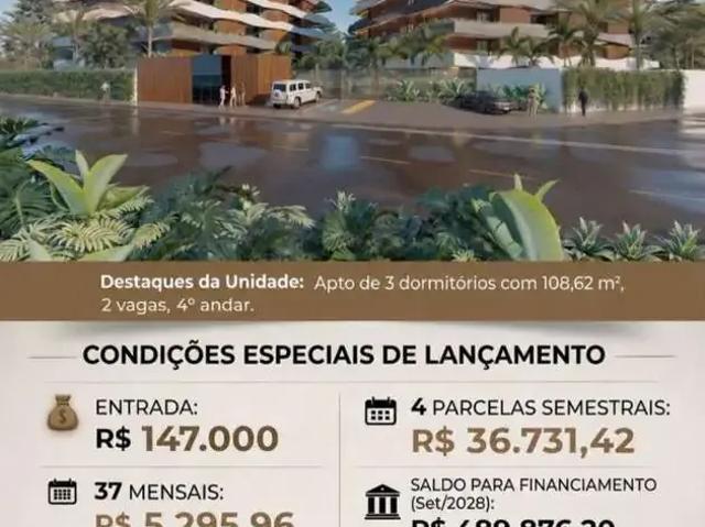 Apartamento para Venda em Saquarema/RJ Itaúna 3 Quartos