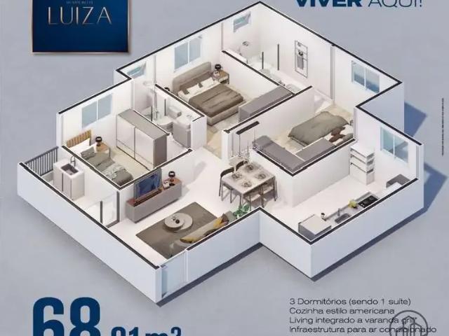 Apartamento para Venda em Sorocaba/SP Além Ponte 3 Quartos