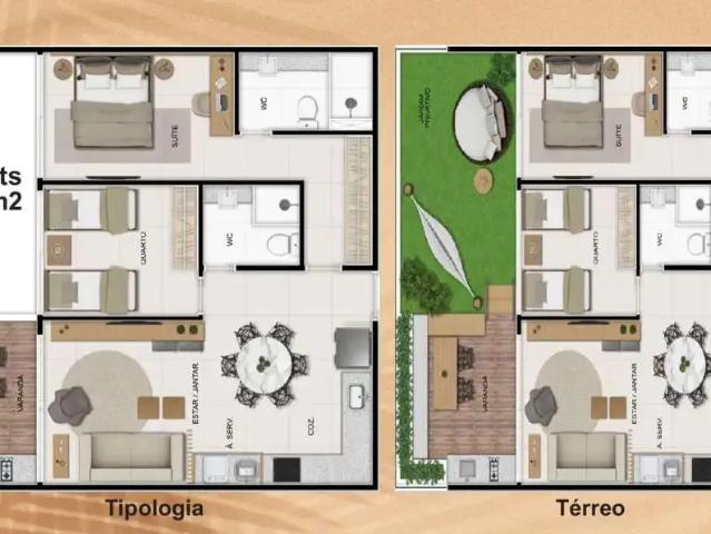 Apartamento para Venda em Tamandaré/PE Centro 2 Quartos