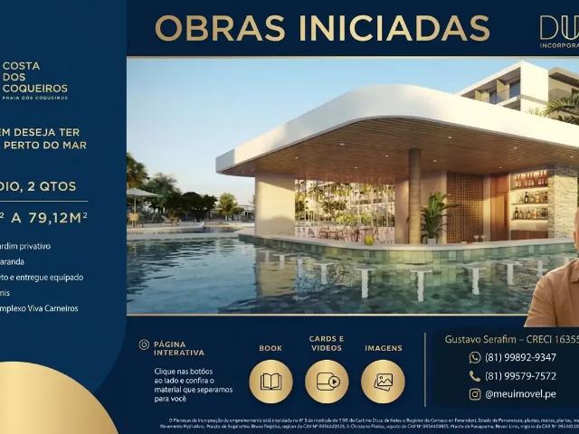 Apartamento para Venda em Tamandaré/PE Praia Dos Carneiros 1 Quartos