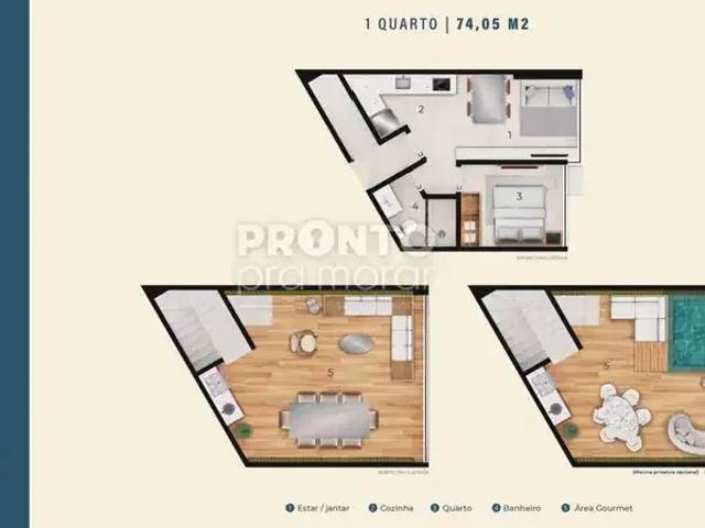 Apartamento para Venda em Tamandaré/PE Praia Dos Carneiros 1 Quartos