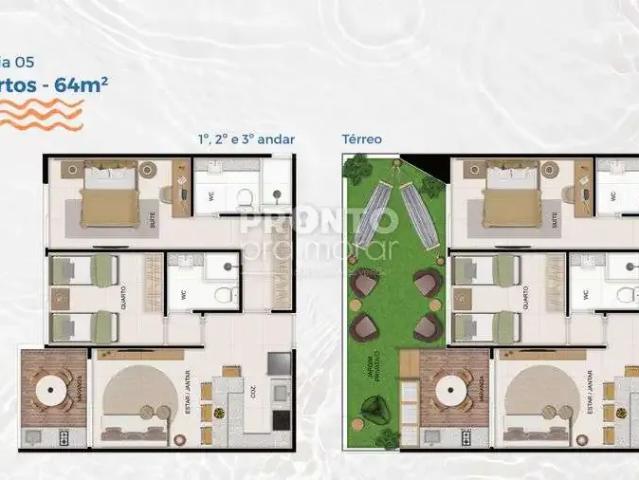 Apartamento para Venda em Tamandaré/PE Praia Dos Carneiros 2 Quartos