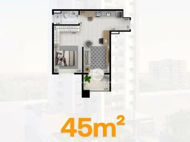 Apartamento para Venda em Taubaté/SP Bosque Flamboyant 1 Quartos
