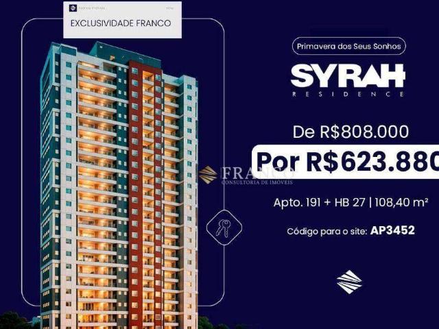 Apartamento para Venda em Taubaté/SP Bosque Flamboyant 3 Quartos