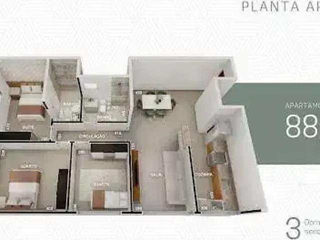 Apartamento para Venda em Timóteo/MG Vila dos Técnicos 3 Quartos