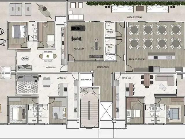 Apartamento para Venda em Timbó/SC Das Nações 2 Quartos