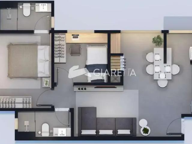 Apartamento para Venda em Toledo/PR Tocantins 1 Quartos