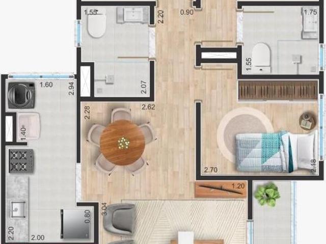 Apartamento para Venda em Ubatuba, Praia da Tabatinga, 3 dormitórios, 1 suíte, 2 banheiros, 1 vaga