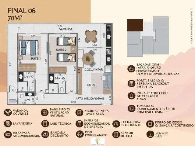 Apartamento para Venda em Ubatuba/SP Tenório 2 Quartos