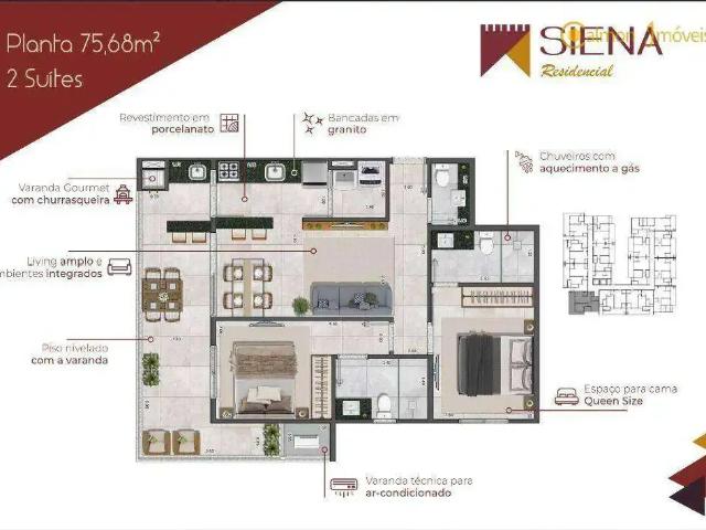 Apartamento para Venda em Ubatuba/SP Itaguá 2 Quartos