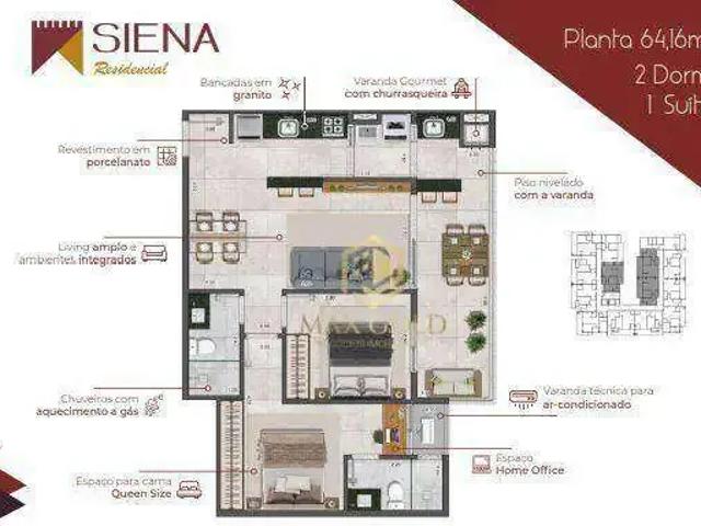 Apartamento para Venda em Ubatuba/SP Itaguá 2 Quartos