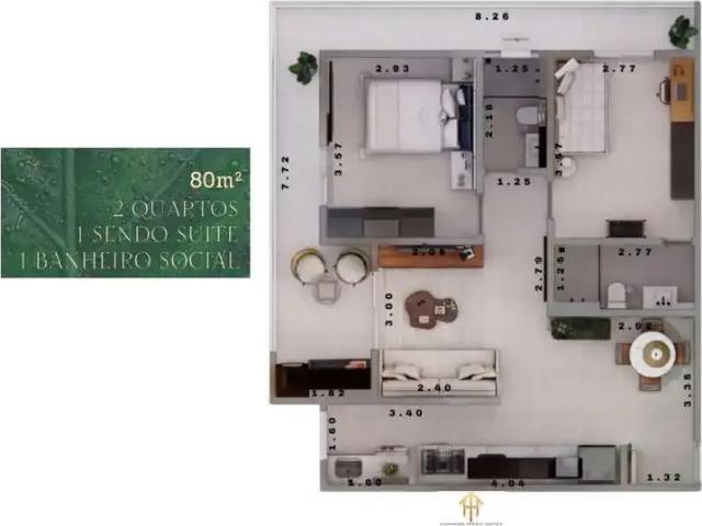 Apartamento para Venda em Ubatuba/SP Perequê Açu 2 Quartos