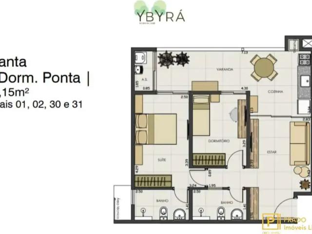 Apartamento para Venda em Ubatuba/SP Perequê Açu 2 Quartos