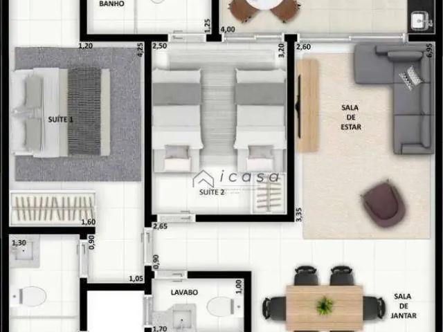 Apartamento para Venda em Ubatuba/SP Praia Grande 2 Quartos