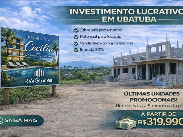 Apartamento para Venda em Ubatuba/SP Sapé 2 Quartos