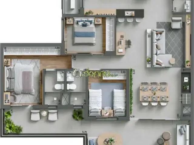 Apartamento para Venda em Uberaba/MG Jardim do Lago 2 Quartos