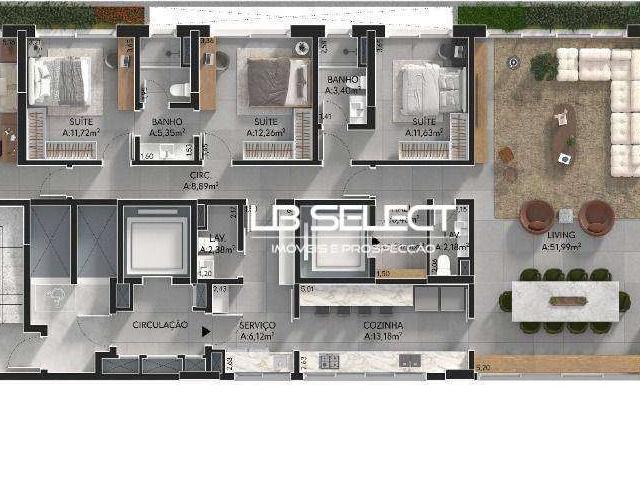 Apartamento para Venda em Uberlândia/MG Gávea 4 Quartos
