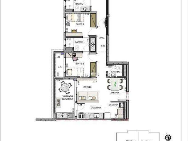Apartamento para Venda em Uberlândia/MG Gávea 3 Quartos