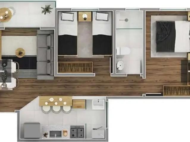 Apartamento para Venda em Uberlândia/MG Osvaldo Rezende 2 Quartos