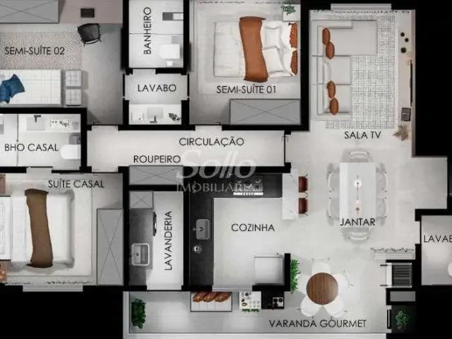 Apartamento para Venda em Uberlândia/MG Saraiva 3 Quartos