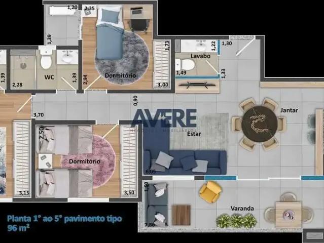 Apartamento para Venda em Valinhos/SP Castelo 3 Quartos