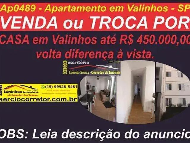 Apartamento para Venda em Valinhos/SP Jardim Bom Retiro 2 Quartos
