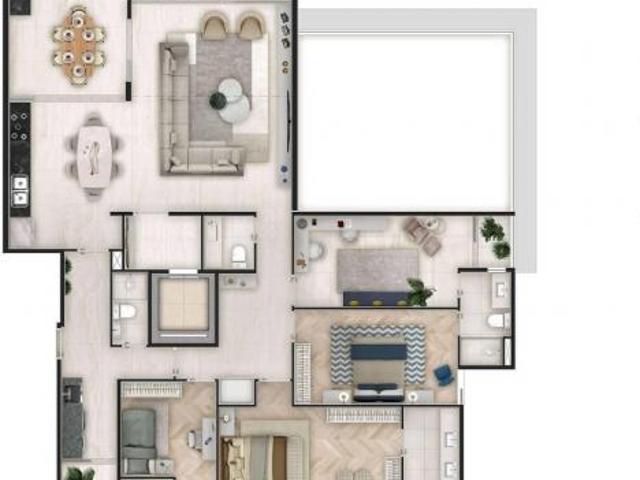 Apartamento para venda em Vila Frezzarim de 220.00m² com 4 Quartos, 4 Suites e 3 Garagens